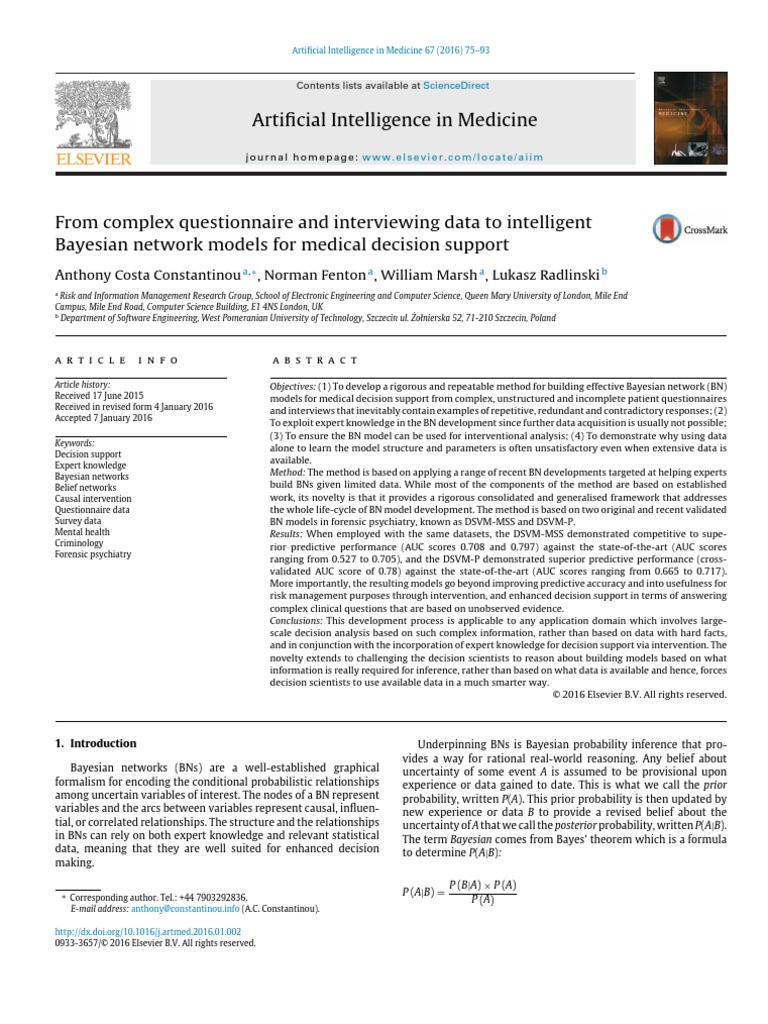 BN in Medicine | PDF | Bayesian Network | Statistical Inference