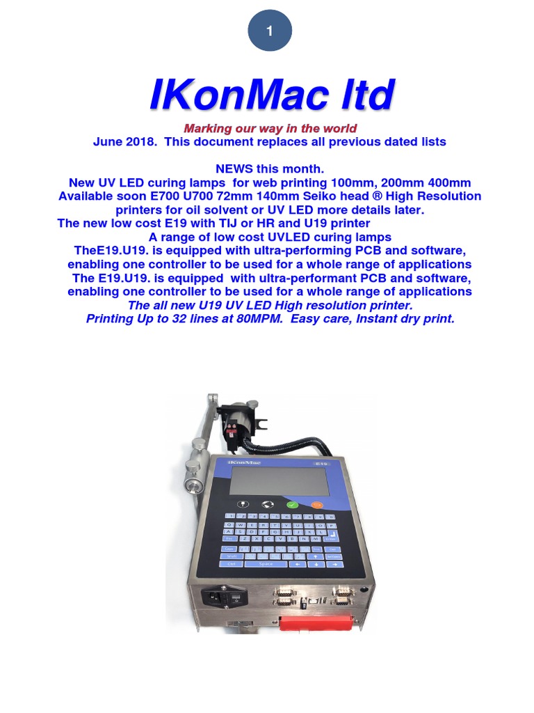 iKonMac E-Cat For Juneweb | PDF | Printer (Computing) | Ink