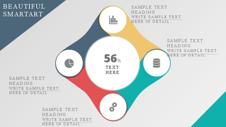 Amazing SMARTART Template For Dashboard in Presentation (PPT) Microsoft ...