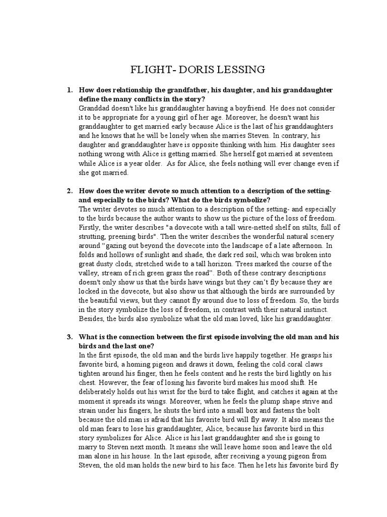 Freedom and Family in Lessing's Flight | PDF | Grandparent