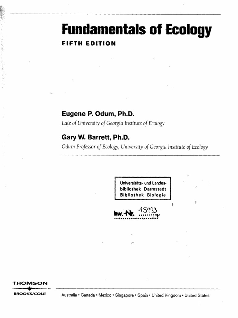 Odum PDF | PDF | Ecology | Ecosystem