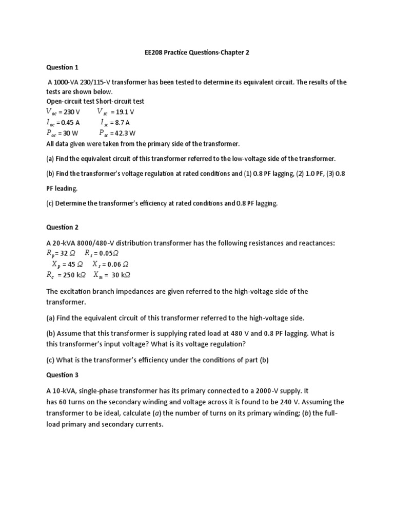 Chapter 2 Practice Questions | PDF