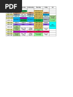 Orchlon International School Timetable 2022 | PDF