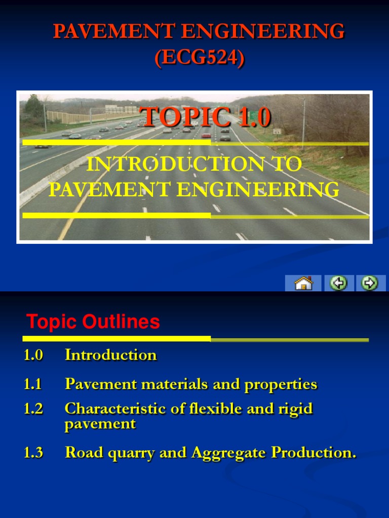 Introduction to Pavement Engineering | PDF | Asphalt | Road Surface