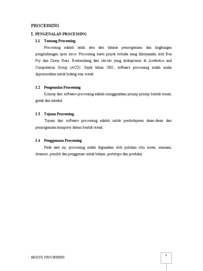 Modul Processing PDF | PDF