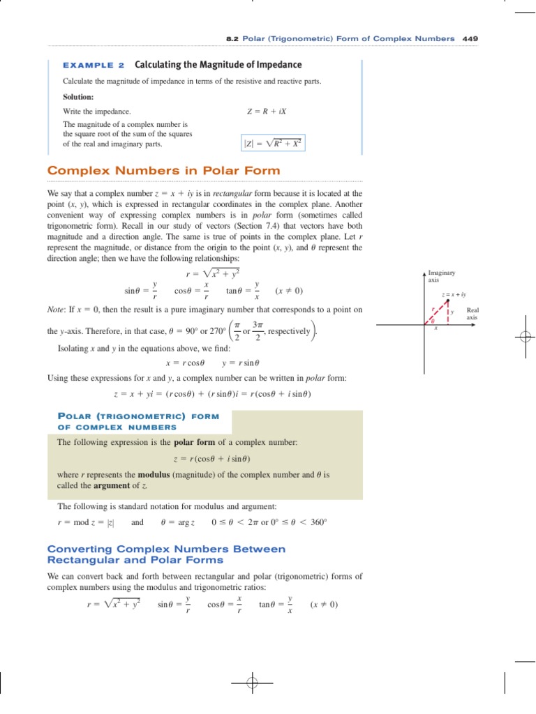 POLAR FORM | PDF | Complex Number | Trigonometric Functions