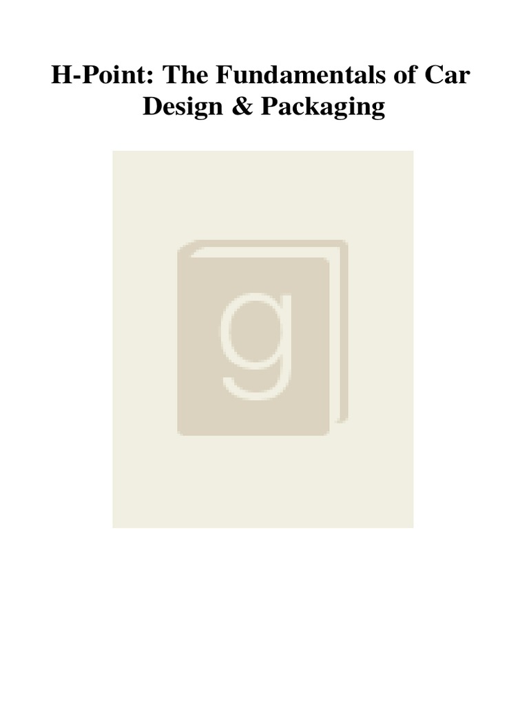 H-Point: Car Design Fundamentals PDF | PDF
