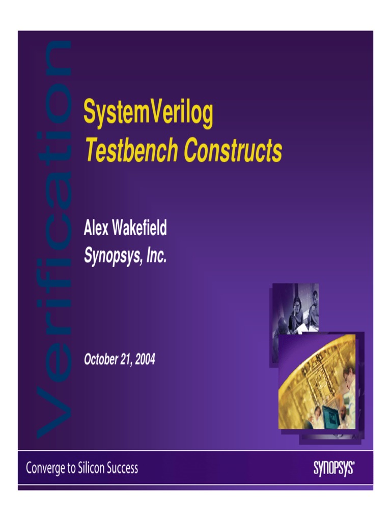 Systemverilog Testbench Constructs Synopsys Pdf Class Computer Programming Method 