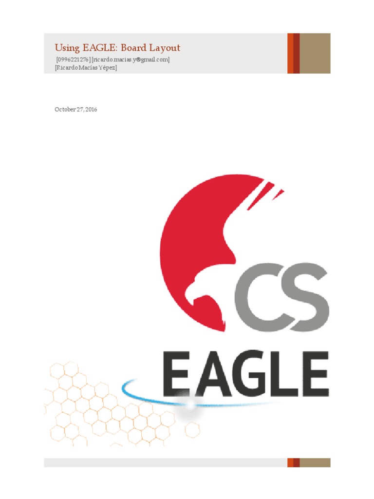 Using EAGLE: Board Layout: (Ricardo Macías Yépez) | Download Free PDF ...
