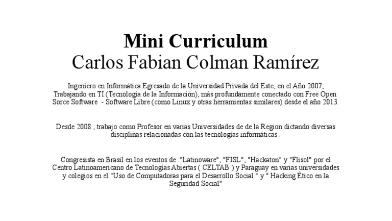 Mini Curriculum | PDF
