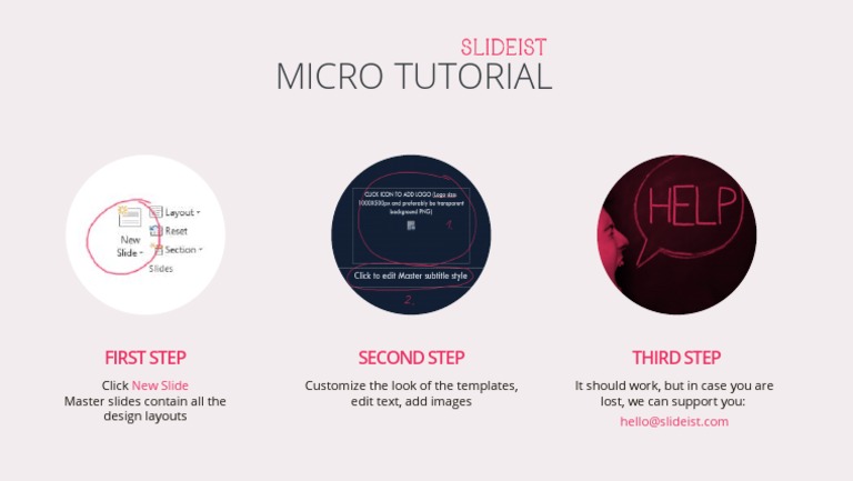 Micro Tutorial: Second Step First Step Third Step | PDF