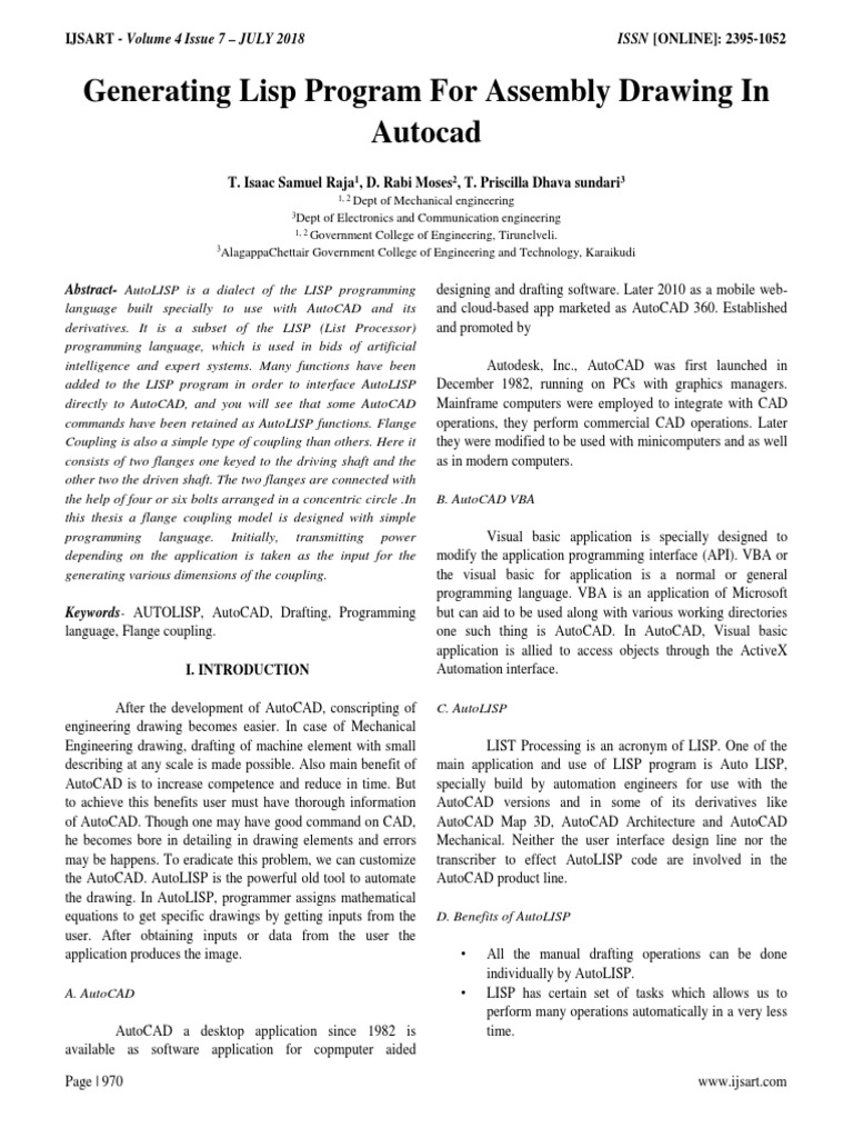 IJSARTV4I724548 (Generating Lisp Program For Assembly Drawing in ...