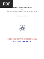 Regulations For NSUT B.Tech Programmes | PDF