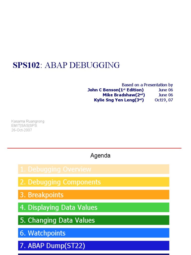 Abap Debugging Basic | Download Free PDF | Computer Programming | Software Abap Debugging Basic | Download Free PDF | Computer Programming | Software