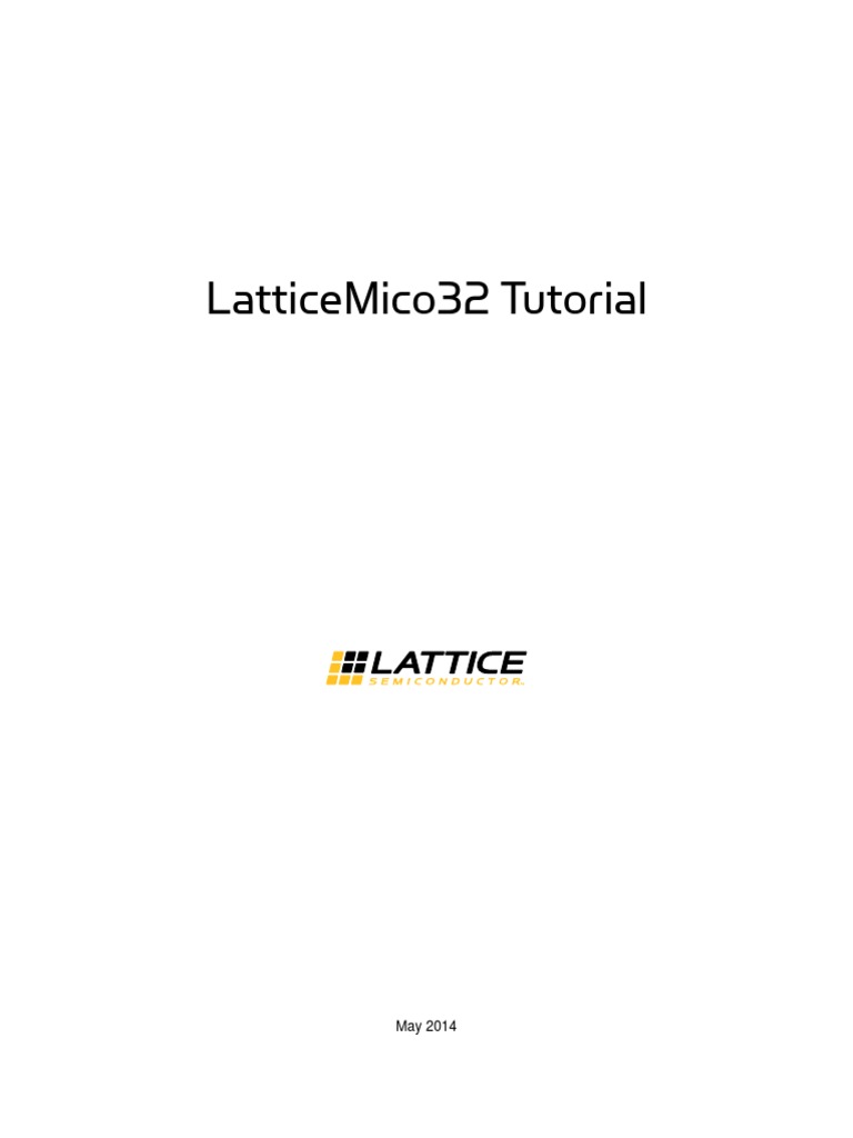 Latticemico32 Tutorial | PDF | Flash Memory | Central Processing Unit