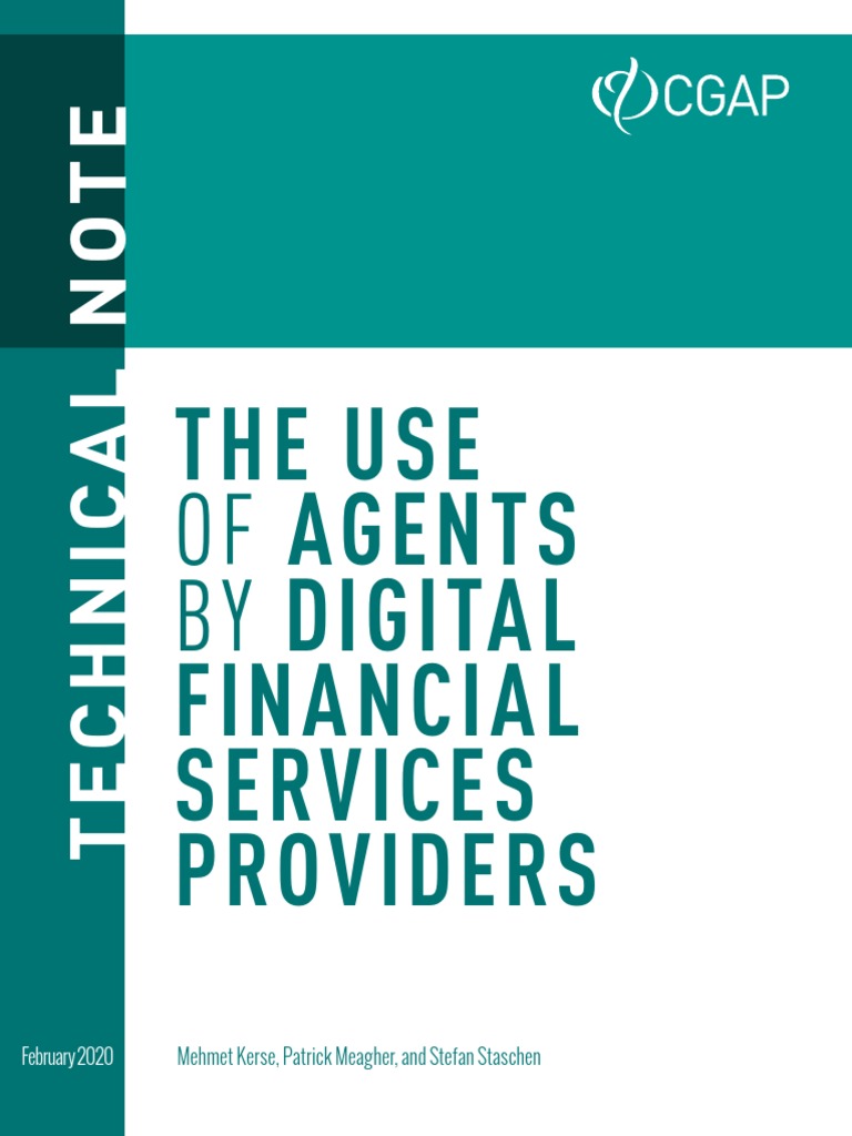 The Use Financial Services Providers: of Agents by Digital | PDF ...