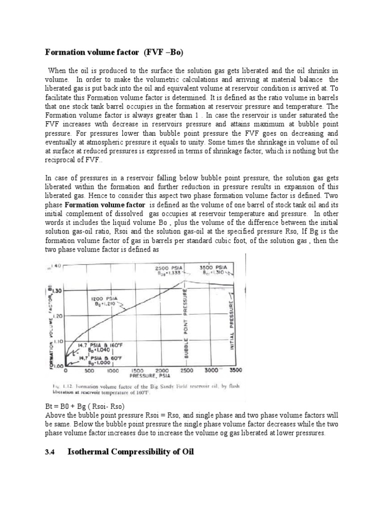 Formation Volume Factor (FVF - Bo) | PDF | Volume | Barrel (Unit)