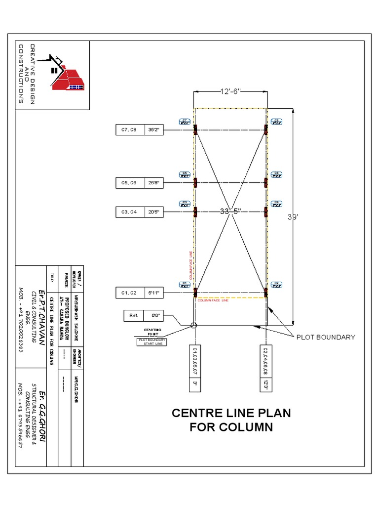 Centre line plan for columns | PDF | Sports | Nature