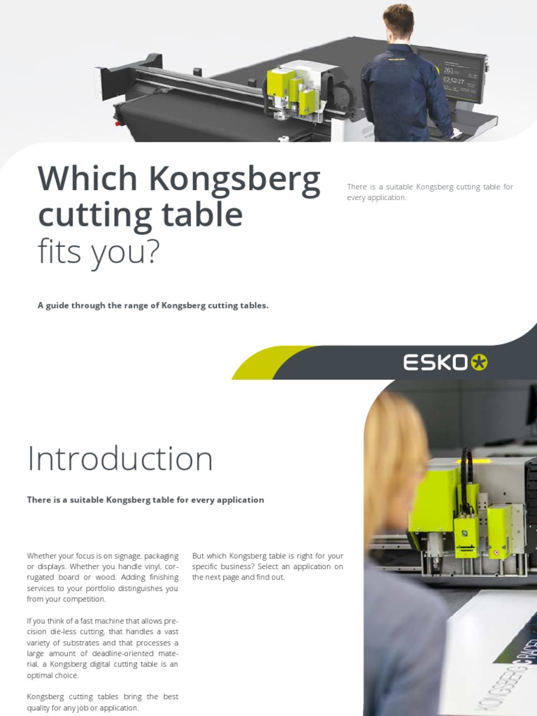 Which Kongsberg Cutting Table: Fits You? | PDF | Automation | User ...