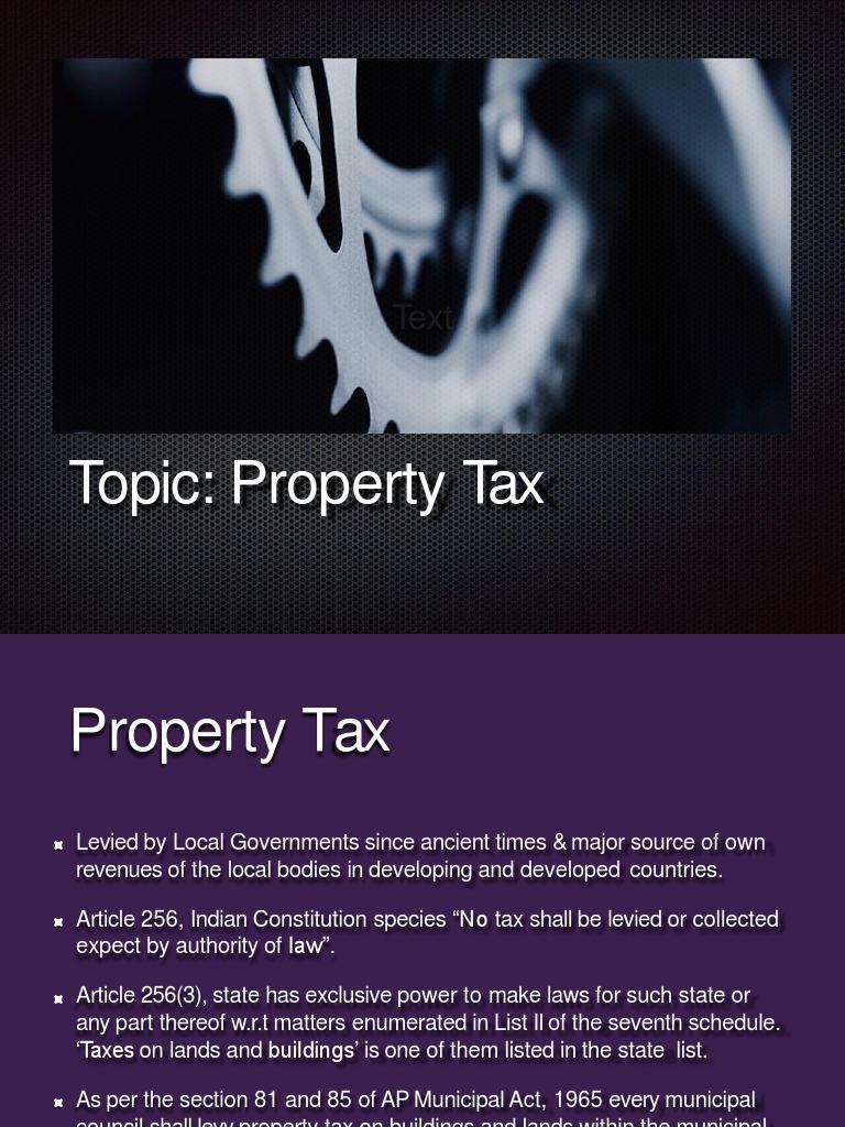 Property Tax | PDF | Property Tax | Valuation (Finance)