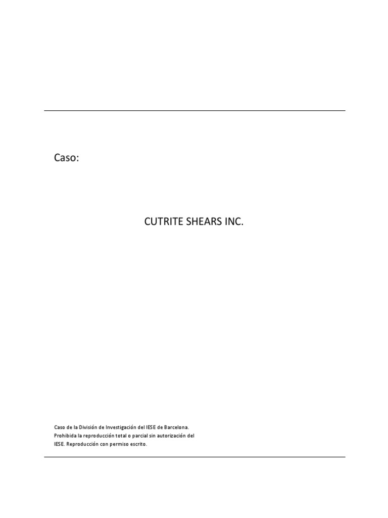 Caso CUTRITE SHEARS INC | PDF | Alexander Hamilton | Bancos