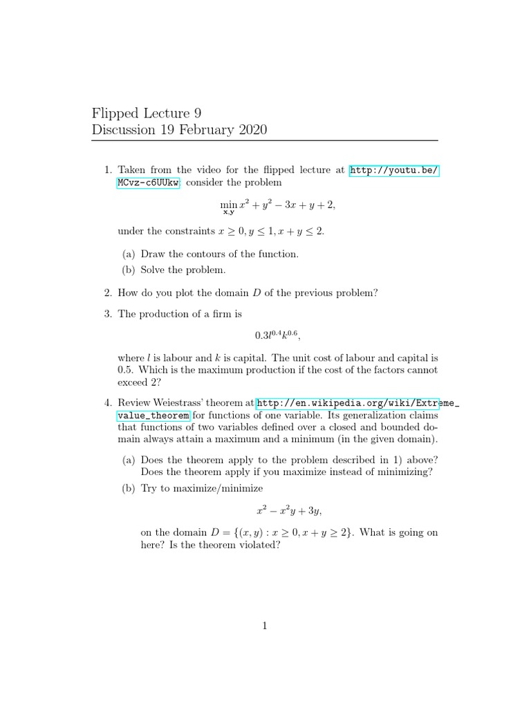 Flipped Lecture 9 Discussion 19 February 2020 | PDF | Teaching Methods ...