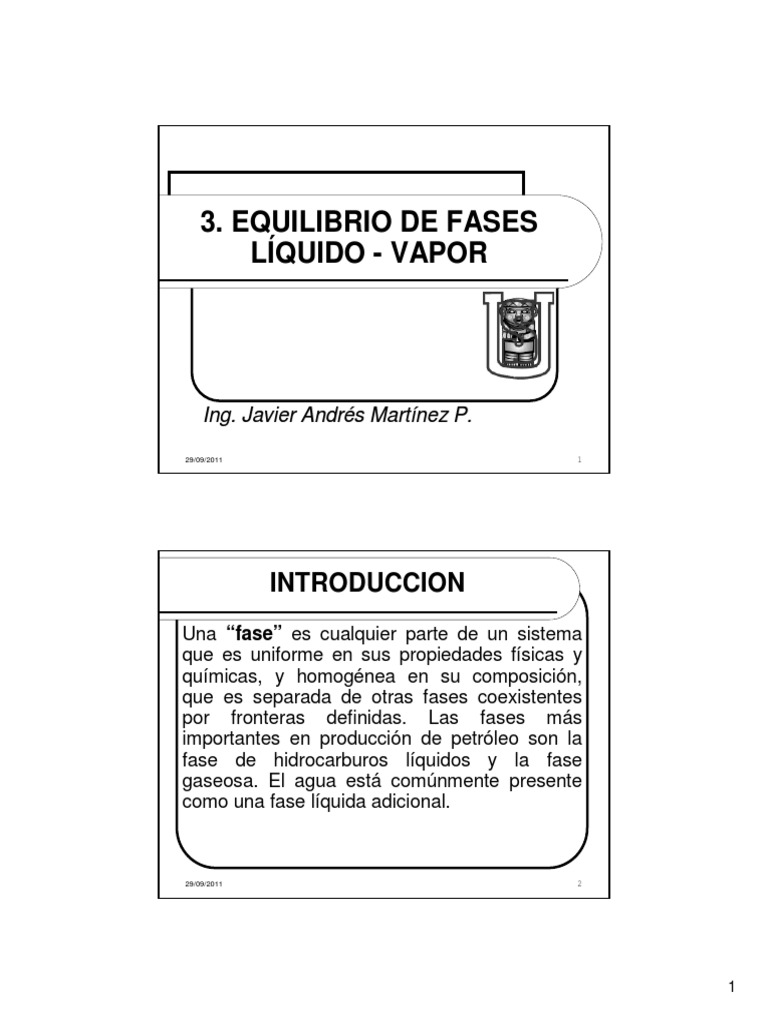 Equilibrio de Fases Liquido - Vapor | PDF | Fase (materia) | Gases