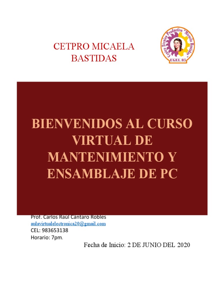 Ensamblaje y Mantenimiento de PC | PDF | Hardware de la computadora ...