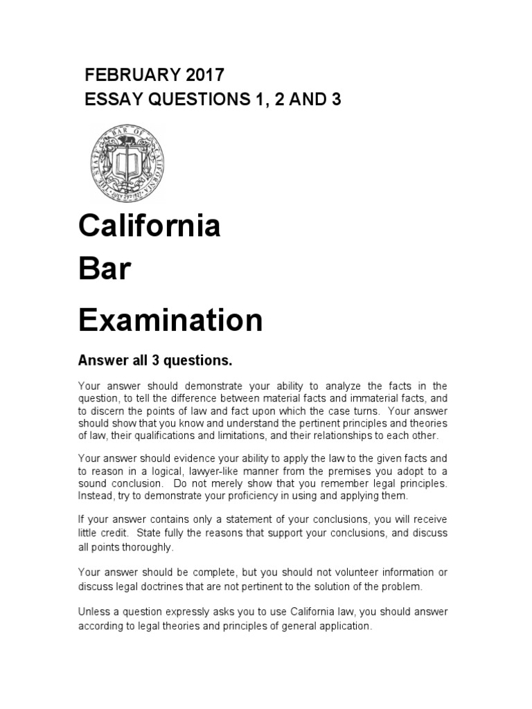CA Bar - Feb 2017 PDF | PDF | Diabetes | Dose (Biochemistry)