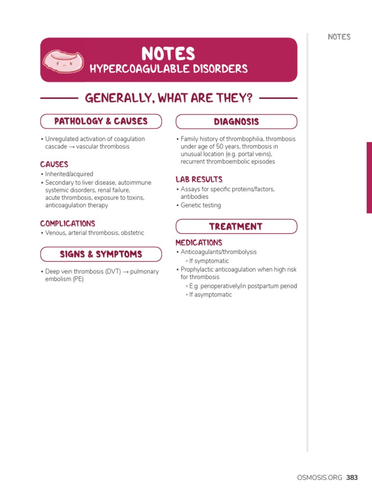 Understanding Hypercoagulable Disorders: Causes, Diagnosis, Treatment ...