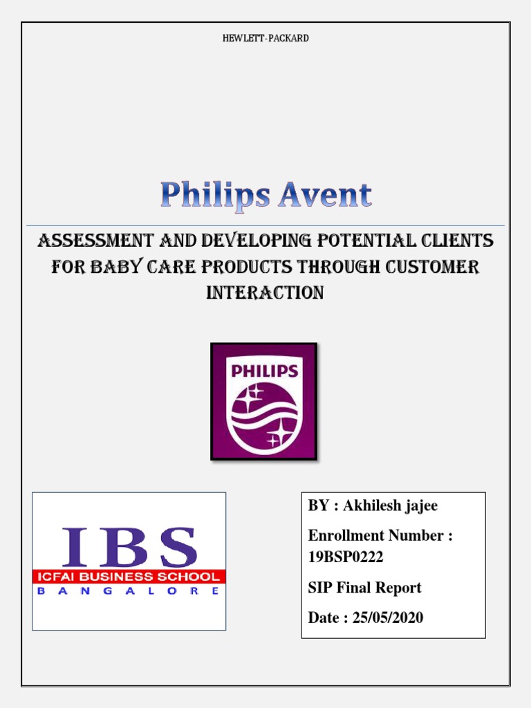 Philips Avent Final Report | PDF | Retail | Marketing