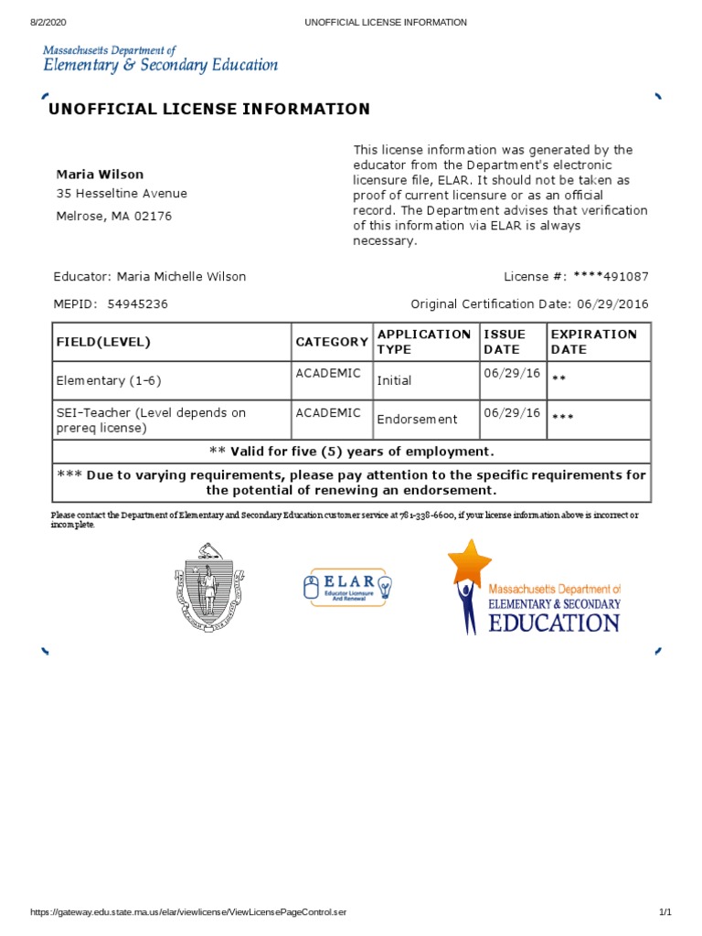 Unofficial License Information | PDF | Business