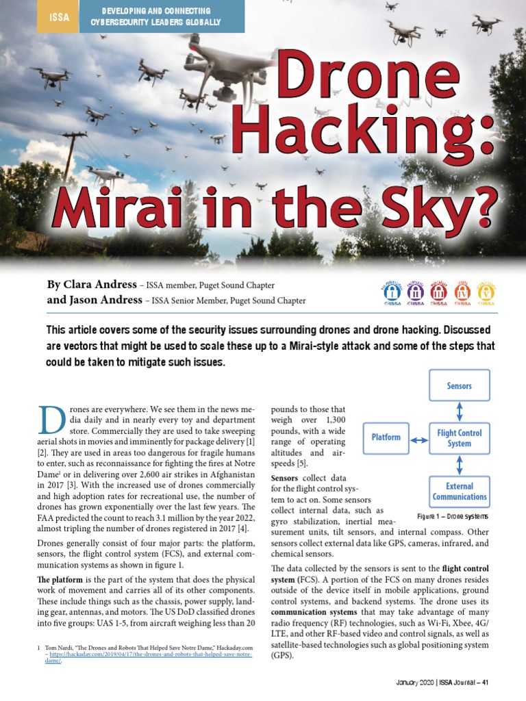 Drone Hacking. Mirai in The Sky. Clara and Jason Andress | PDF ...