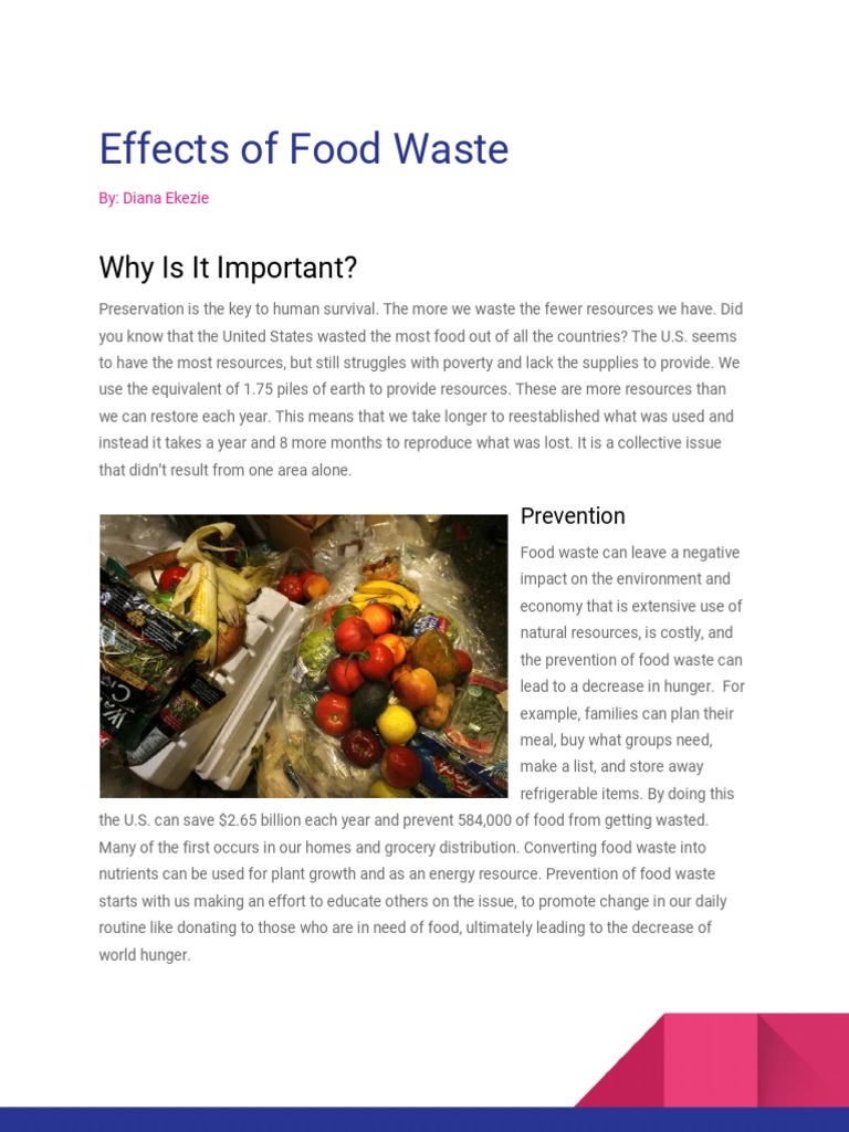 Food Waste Brochure | PDF