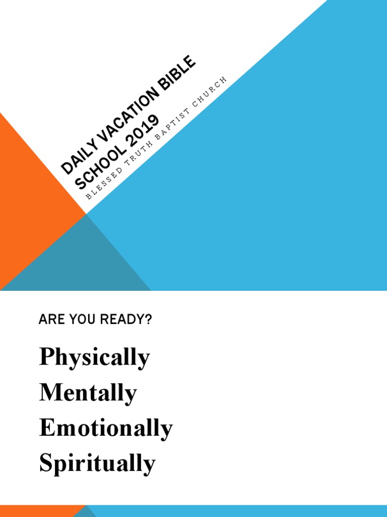 Daily Vacation Bible School 2019 | PDF | Storytelling | Religious ...