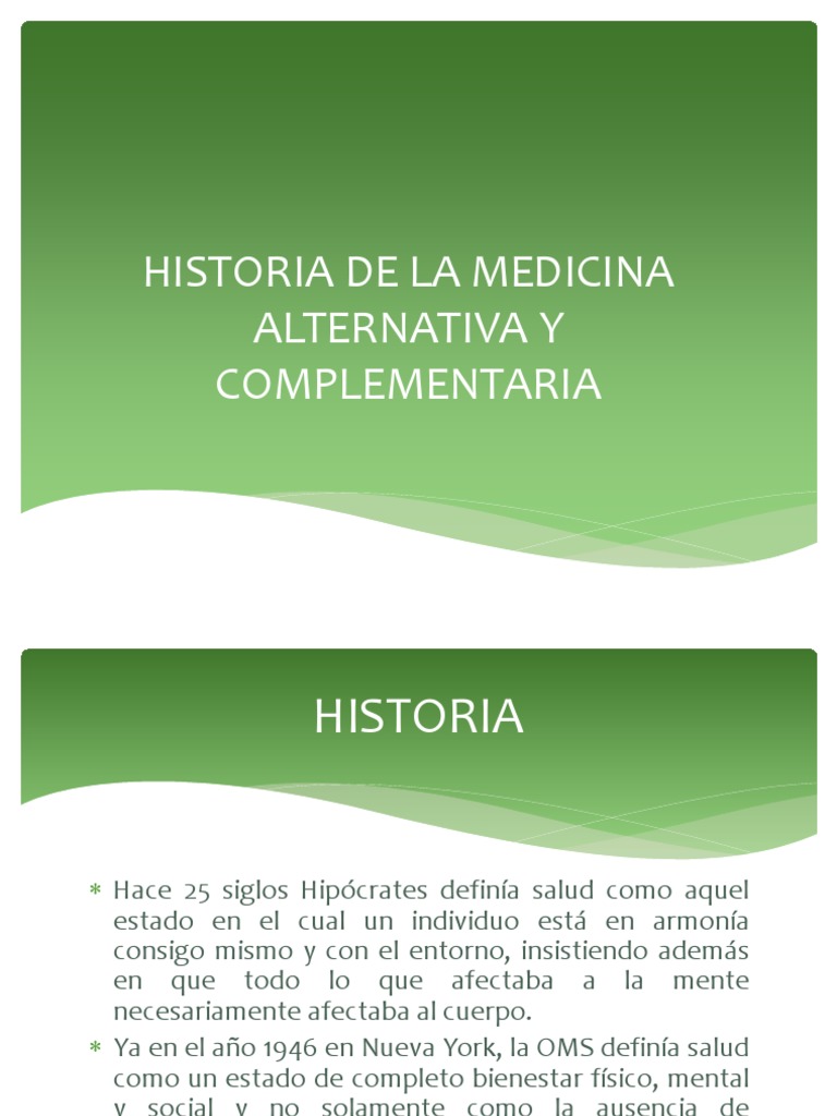 Historia de La Medicina Alternativa Y Complementaria | PDF | Medicina alternativa | Imperio Inca