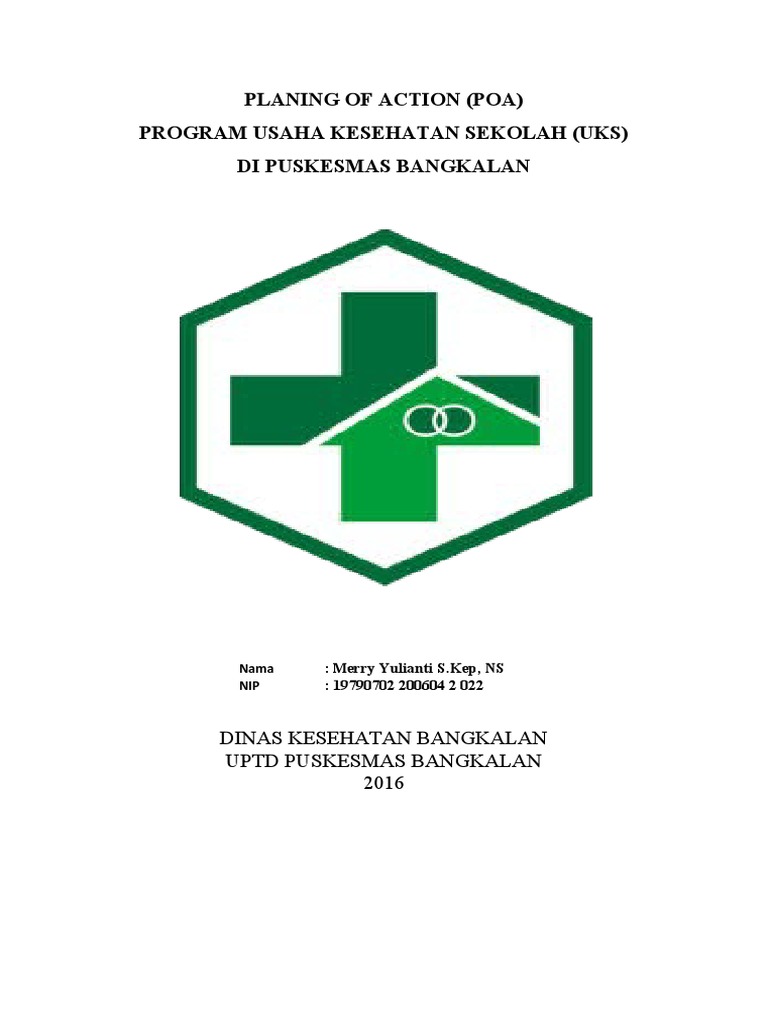 POA for School Health Program in Bangkalan | PDF