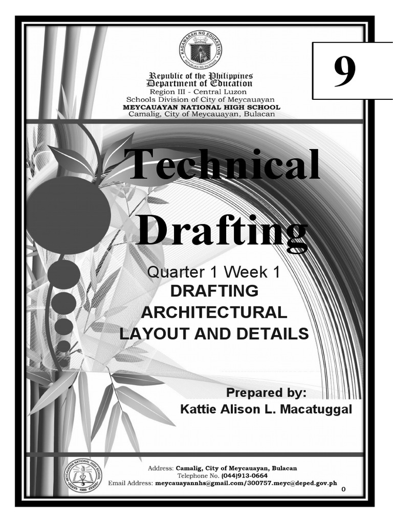 Grade 9 Technical Drafting Module | PDF | Drawing | Technical Drawing