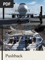 Aircraft Pushback Communication Procedures | PDF | Cockpit | Aviation