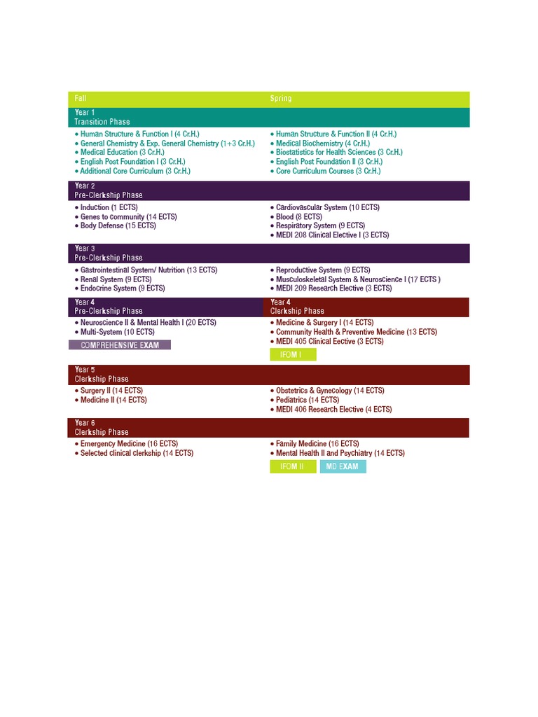 Cmed MD Studyplan | PDF