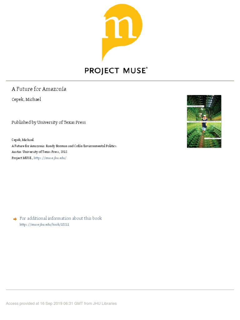 A Future For Amazonia: Cepek, Michael | PDF | Science & Mathematics