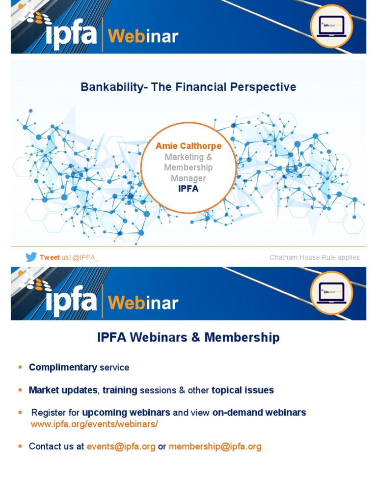 IPFA-bankability-webinar - Final-Financial Perspective | PDF | Leverage ...