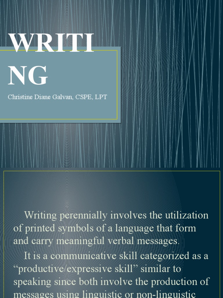 Writi NG: Christine Diane Galvan, CSPE, LPT | PDF | Rhetoric | Human ...