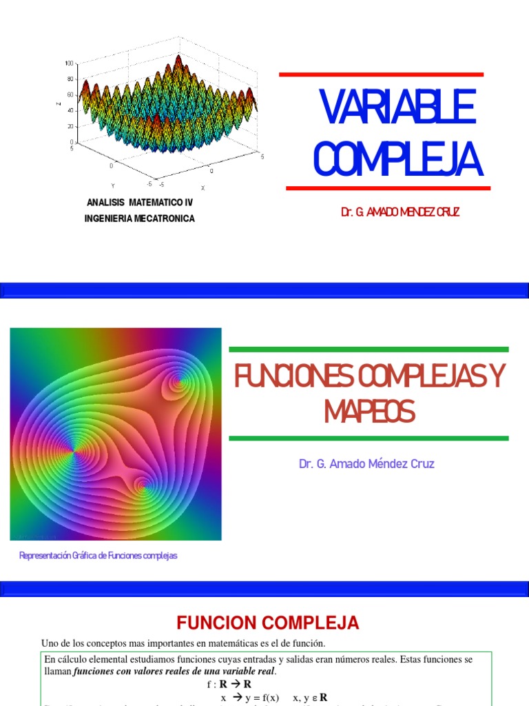 Funciones Multivaluadas en Variables Complejas | PDF | Función ...