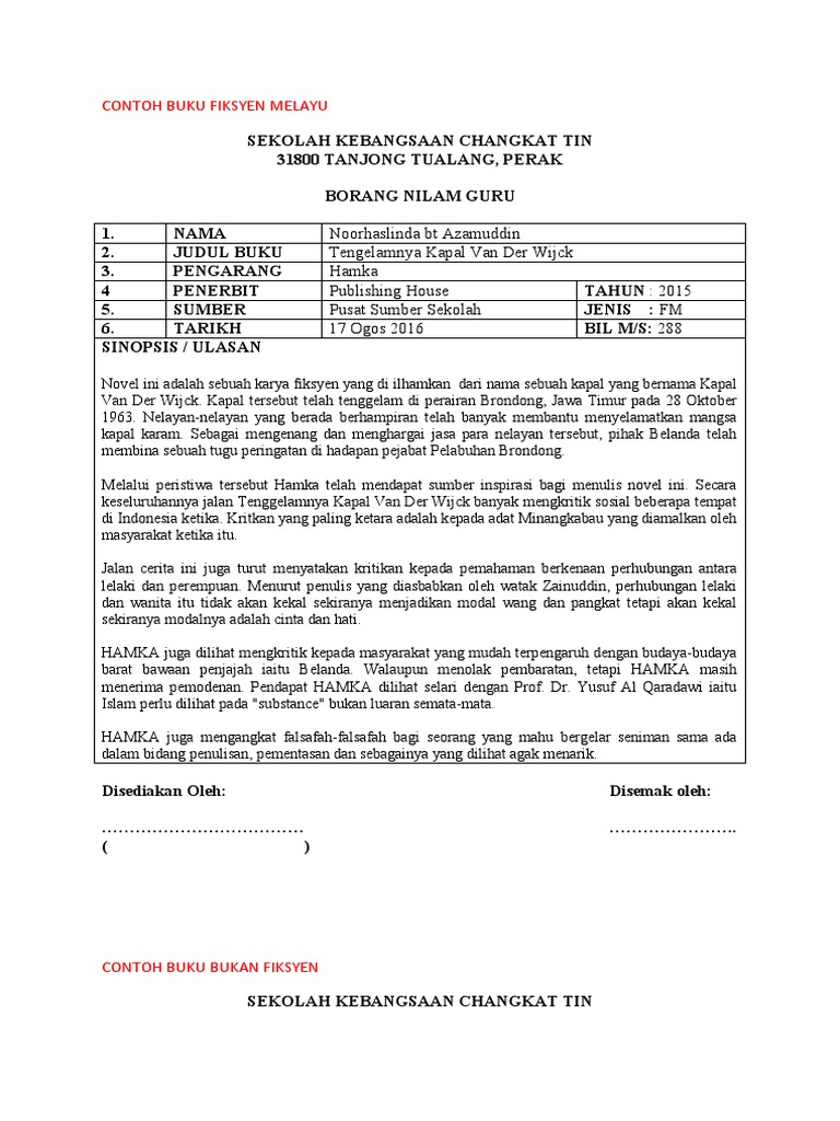 Contoh Cara Mengisi Borang Nilam Guru Pdf