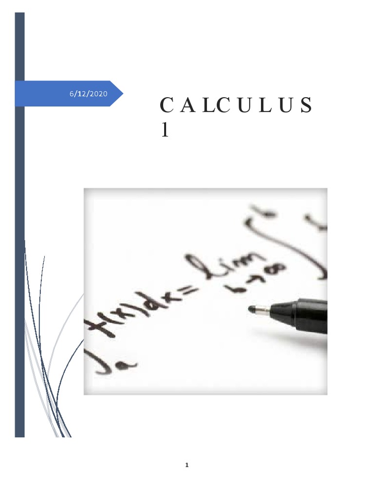 Calculus 1 | PDF | Derivative | Trigonometric Functions