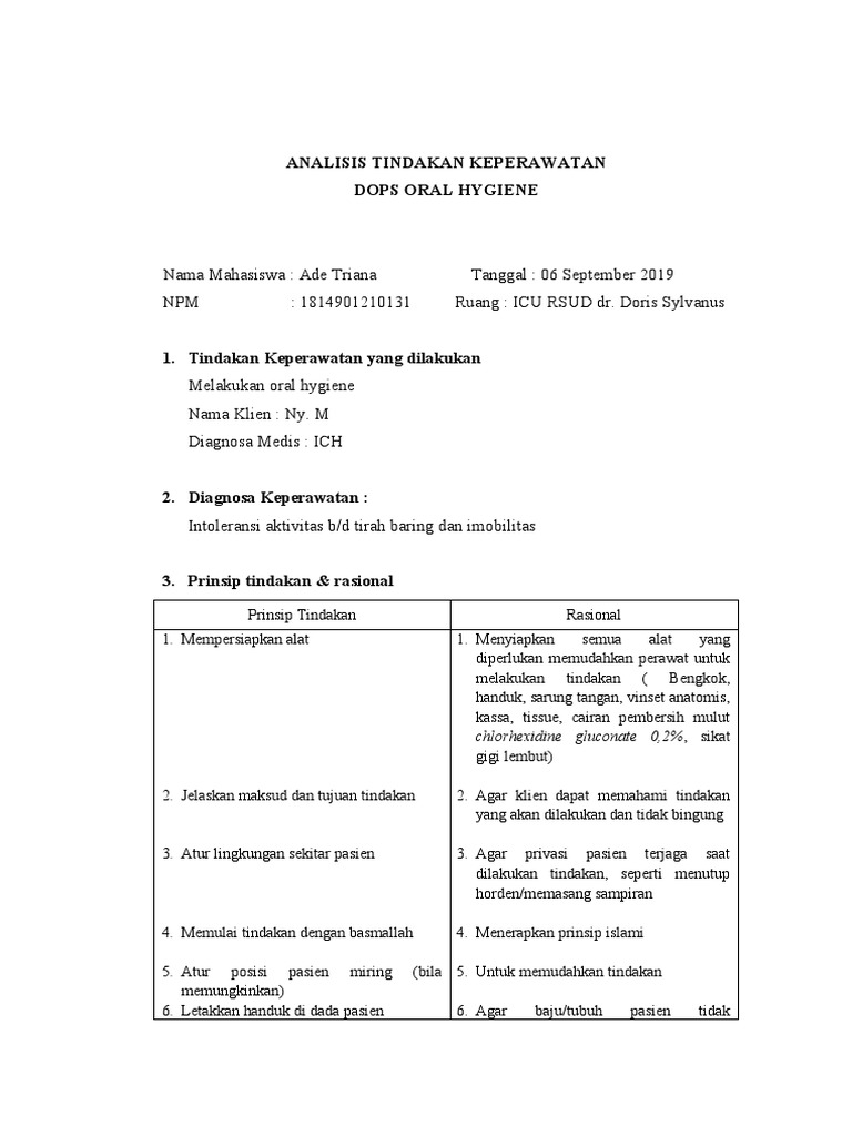 Dops ORAL HYGIENE Ok | PDF