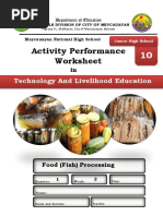 SHS Grade 11 - TVL Food Processing | PDF | Curing (Food Preservation ...