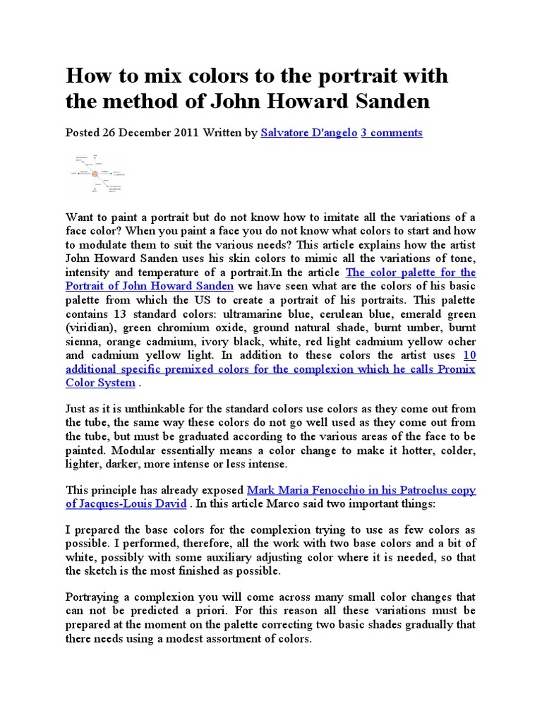 Method of John Howard Sanden | PDF | Color | Chromium