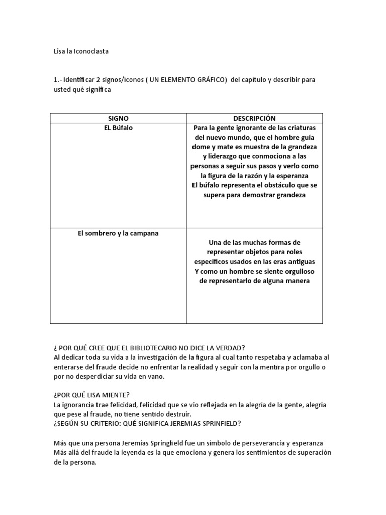 Lisa La Iconoclasta | PDF